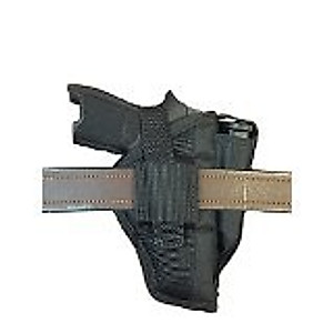 Nylon Belt or Clip on Gun Holster Fits Luger 9MM, 22 with 5" Barrel