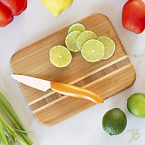 Totally Bamboo Barbados Bamboo Wood Cutting Board, 9" x 6.5"