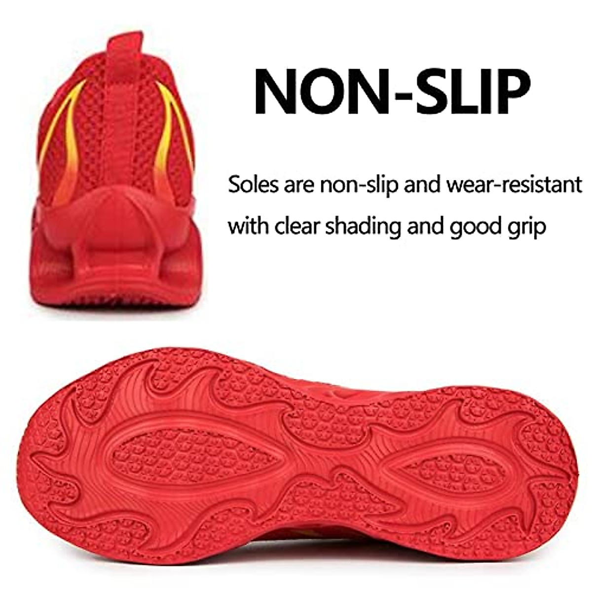 GISBON Softsfeel Men's Perfect Walking Shoes,Womens Blade Type Shoe,Non Slip Blade Type Casual Fashion Sneakers (Black,11)