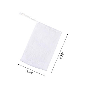 ELANE 10 Pcs Soap Mesh bag,Soap Exfoliating Bag Soap Saver Bag,Mesh Soap Bags for Soap Bars