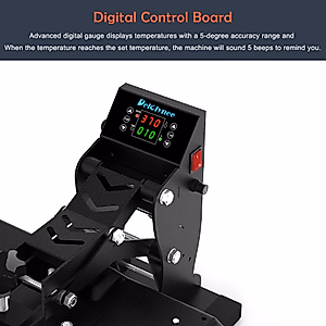 Delclynee 16" x 24" Slide Out Heat Press Machine for T Shirts, Clamshell Pull Out Lower Platen, Industrial-Quality Digital Sublimation Printer for Heat Transfer Vinyl