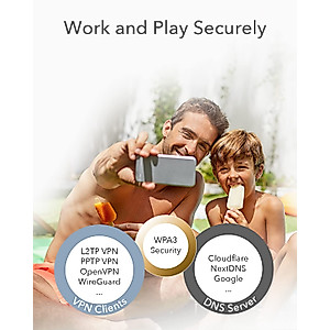 Cudy M1800 2-Pack AX1800 WiFi 6 Whole Home Mesh System Covers up to 5000 Sq. Ft., 5G Gigabit WiFi 6 VPN Router Extender, Parental Control, Open VPN