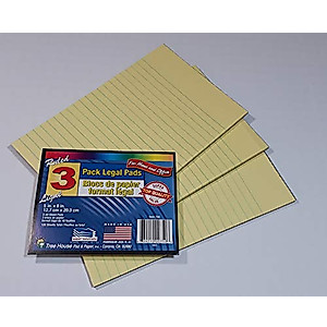 Legal Ruled Notepads - 3 Pack
