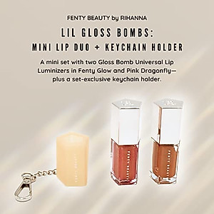 FENTY BEAUTY by Rihanna Lil Gloss Bombs: Mini Lip Duo + Keychain Holder