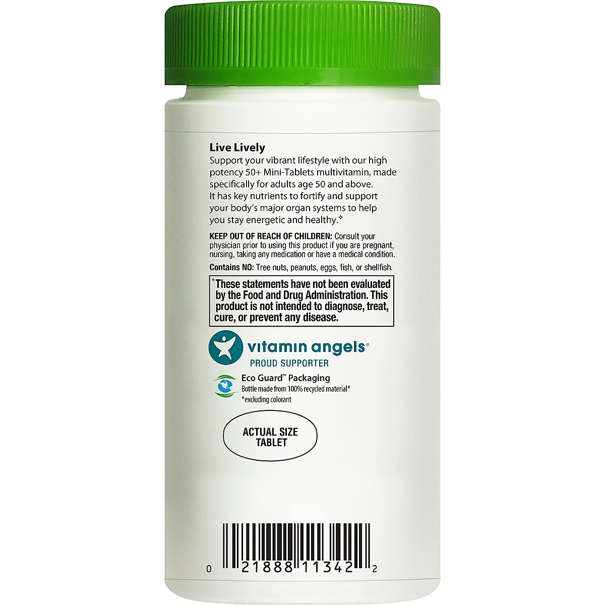 Rainbow Light 50+ Mini-Tablet Multivitamin, 90 Mini-Tablets