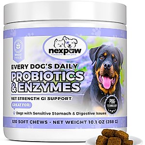 Dog Probiotics and Digestive Enzymes - Relief Diarrhea, Dog Gas, Bloating, Constipation, Upset Stomach - Pet Digestive Support - Soft Chews Probiotics for Dogs & Puppies