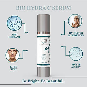 Lira Clinical BIO Hydra C Serum - Vitamin C Serum for Face - Anti Aging Serum with Plant Stem Cell and Antioxidants - Perfect Hydrating Face Serum for Dry Skin, Dehydrated, and Sensitive - 50 ml