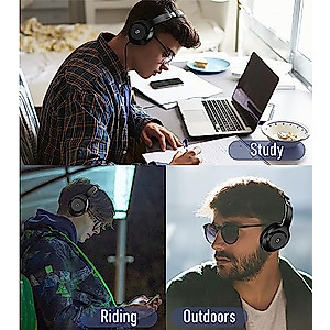 Headphones Wireless Bluetooth 70 Hours Playtime Bluetooth Headphones with Microphone,3EQ Modes,Over-Ear Headphones HiFi Stereo Foldable Lightweight,Deep Bass for Home Traver Work PC/Callphones