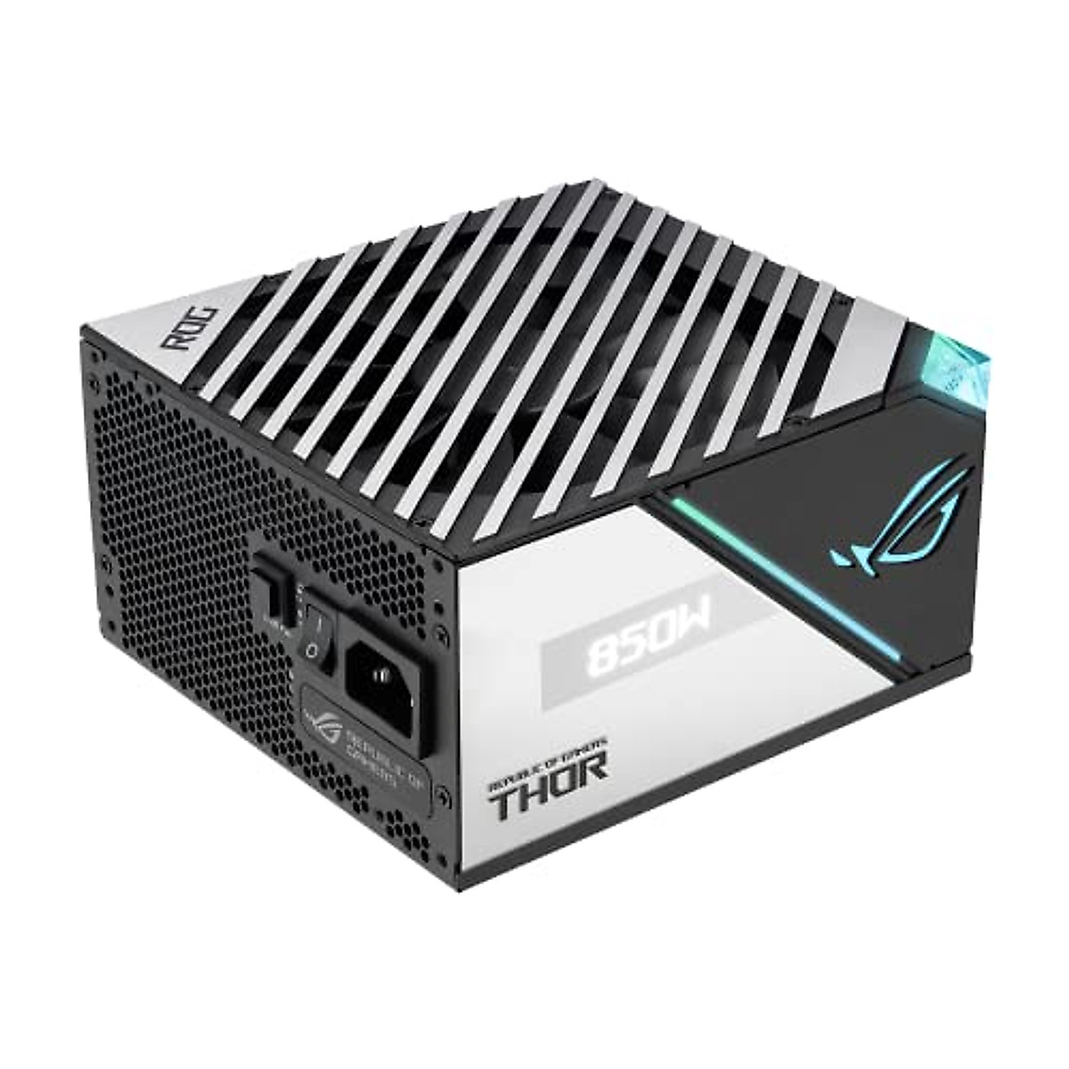ASUS ROG Thor 850W Platinum II (Fully Modular Power Supply, 80+ Platinum, Lambda A++ Certified, ROG heatsinks, 135mm PWM Fan, 0dB Mode, OLED Panel, Sleeved Cables, Aura Sync, 10 Year Warranty)