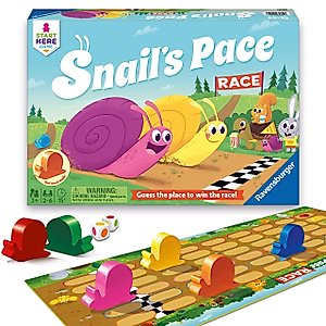 Ravensburger Snail's Pace Race Game for Age 3 & Up - Quick Children's Racing Game Where Everyone Wins!