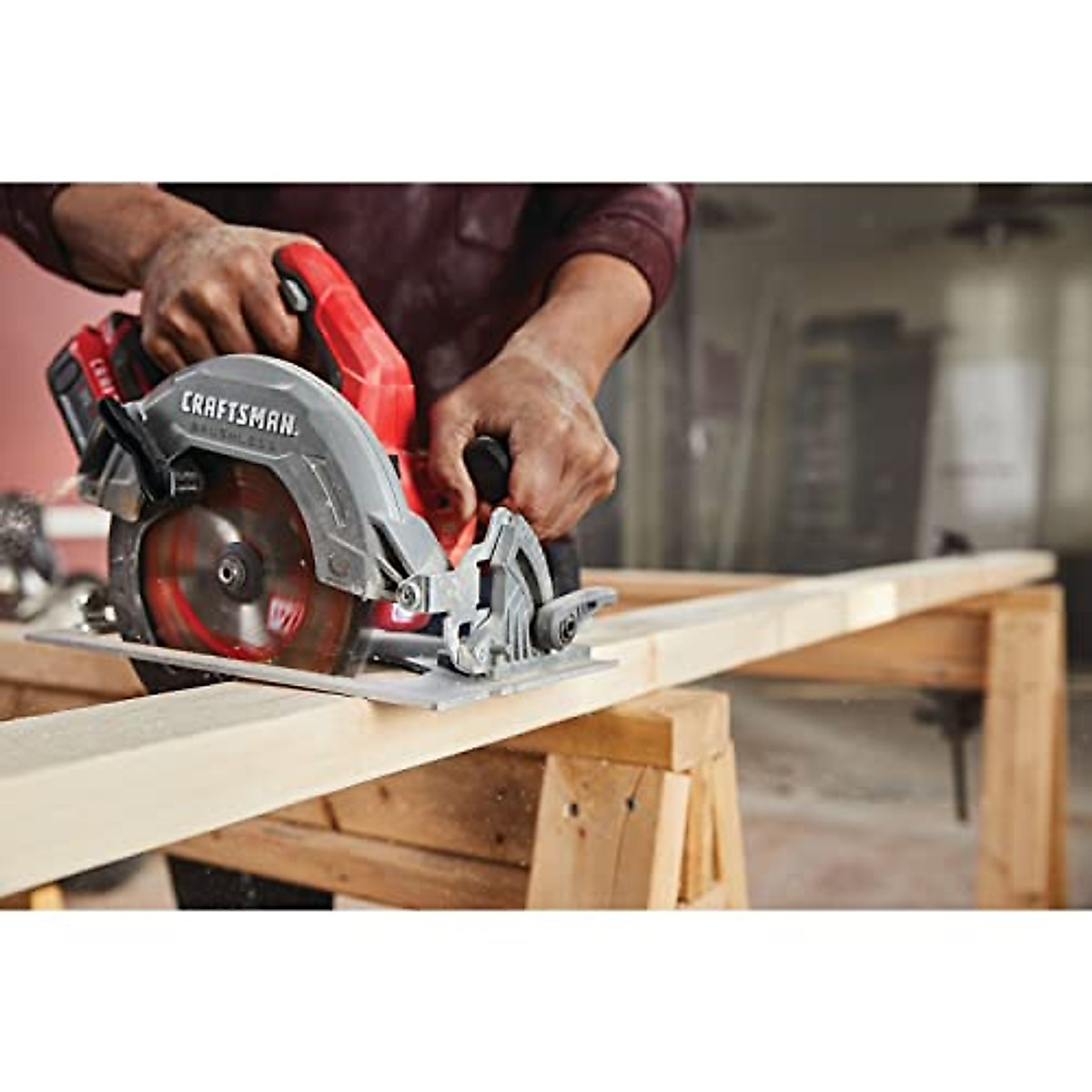 CRAFTSMAN V20 Cordless Circular Saw, 7-1/4 inch, Bare Tool Only (CMCS550B)