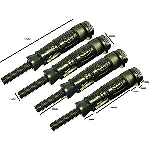 10 x Anchor Loose Sleeve M6 Bolts 65MM Length 12MM Shield 8.8 Steel YZP