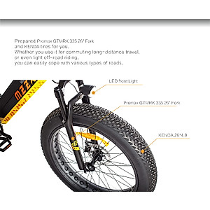 MZZK Electric Bikes for Adults 750W BaFang Motor Ebikes 26" Fat Tire Mountain Electric Bicycle, 25+MPH, Snow Beach E-Bike with Removable 48V Larger Battery 7-Speed UL