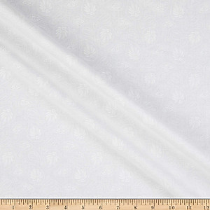 Wilmington Essentials Cotton Clouds Paisley White-on-White, Fabric by the Yard
