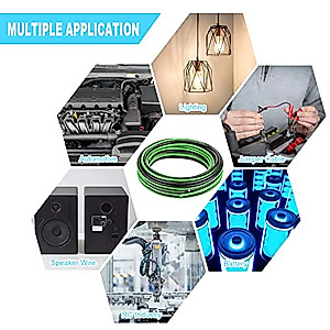 AOTORUA 100FT 14/2 Gauge Power Ground Cable, 14 AWG Stranded Flexible Wire for Electrical Wire, Primary Automotive Wire, Battery Cable, Car Audio Speaker, 12 Volt Low Voltage Wiring