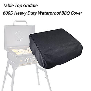 Griddle Cover Water Proof 22 Inch Table Top Griddle Cover for Blackstone, Black