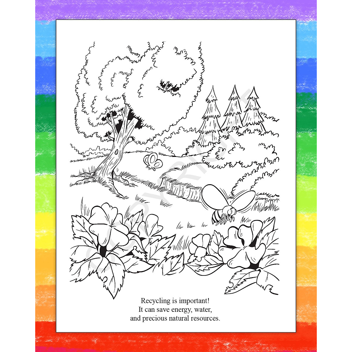 ZOCO - Learn to Recycle - Kids Educational Coloring Books (25 Bulk Pack, Without Crayons) - Earth Day, Environmental Program Handout - Recycling Activities for Kids