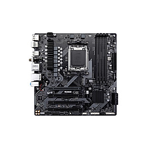 GIGABYTE B650M C V2 (AM5/ LGA 1718/ AMD/ B650/ Micro-ATX/ 5-Year Warranty/ DDR5/ PCIe 4.0 M.2/ PCIe 4.0/ USB 3.2 Gen1 Type-C/ 1GbE LAN/Motherboard)