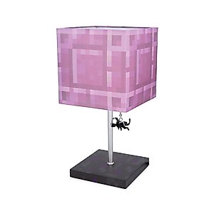 Minecraft Nether Portal Desk Lamp with Ender Dragon Pull