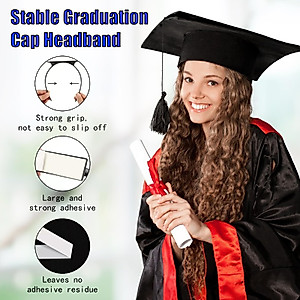 HAIMITI Graduation Cap Headband,Secures Grad Cap Headband Insert Decorations, Don't Change Your Hair,Upgrade headband, Simple And Practical Anti-Fall Hairband for Graduation