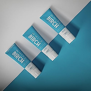 White Birch Activated White Charcoal Whitening Toothpaste- Professional Teeth Whitening Charcoal - Natural & Fluoride Free Oral Care (White Charcoal Toothpaste)