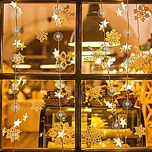 Saintrygo Christmas Light Suction Cup Mini Window Suction Hook Hanging Light Clip Xmas Suction Cup Clip No Tool Required for Christmas Decoration (100 Pieces)