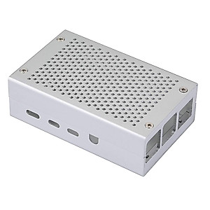 Raspberry Pi 4 Case RPI 4 Aluminum Case RPI 4B Metal Shell Silver Enclosure for RPI 4 Model B (Silver)