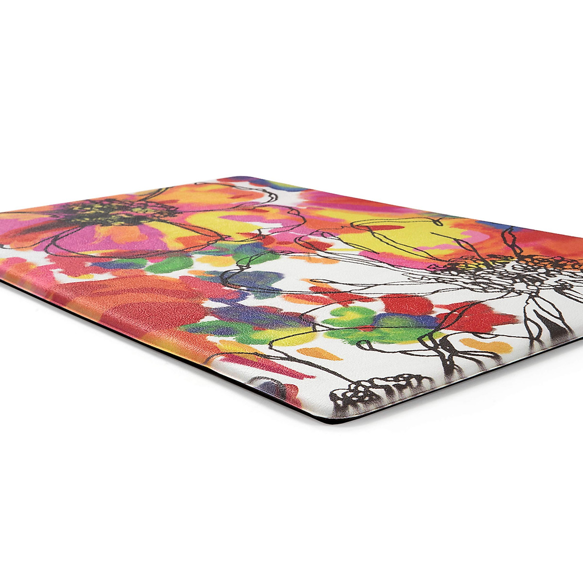 Rugshop Modern Bright Flowers Anti Fatigue Standing Mat 18" x 47" Multi