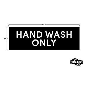 Hand Wash Only & Wash Rinse Sanitize Sticker Bundle