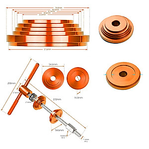 WIROJ BlueSunshine Bike Headset Cup and Bottom Bracket Press Installation Tool,Bike Headset Press-in Tool,Bicycle Repair Accessories Bearing Installer (Orange)