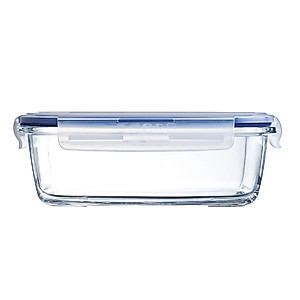 Luminarc Pure Box Active Food Rectangle 5.1 Cup, Storage Container Set, 6 Piece, Clear
