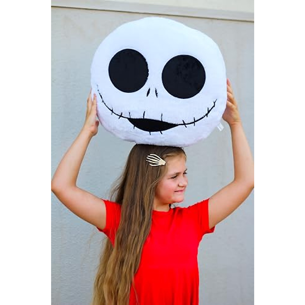 Wondapop Disney The Nightmare Before Christmas Jack Skellington 16" Plush Pillow, Indoor Home Décor and Halloween Decoration