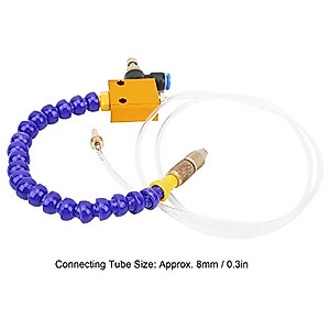 2Pcs Mist Coolant Lubrication Spray System, for 8mm Air Pipe CNC Lathe Milling Drill A for The Liquid That Requires No Pressure Output