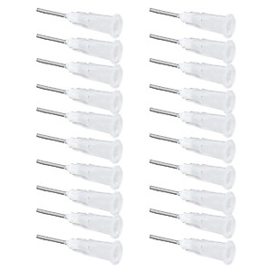 Utoolmart Industrial Dispensing Needle, Industrial Grade Blunt Needle, Stainless Steel Precision Applicator, 17G, Transparent Color, 30pcs
