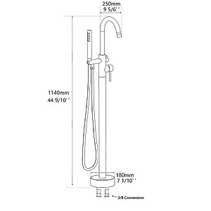 Freestanding Bathtub Faucet with Hand Shower