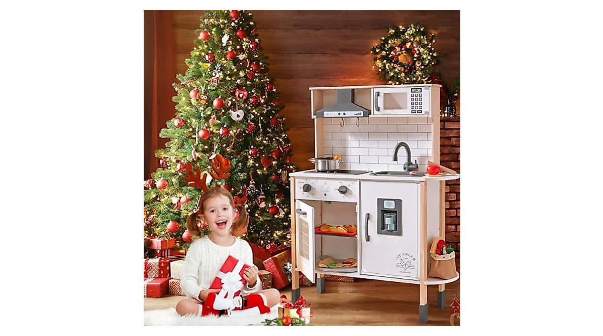 Tiny Land Wooden Kitchen Set for Kids – Interactive Fun