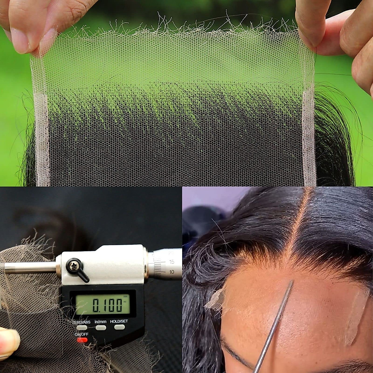 WOWANGEL HD Lace Closure Wigs Glueless Wig Human Hair Pre Plucked 5x5 Straight Invisible Lace Front Wig for Women No Glue Ready to Wear 180% Density SKINLIKE Real HD Lace Wigs 18 Inch