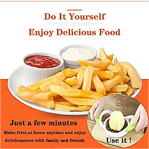 Govdune Potato Fries Cutter Machine, Multi- purpose Stainless Steel Carrot Vegetable Potato Slicer Apply to Restaurant Home Kitchen, French Fry Cutter Handheld