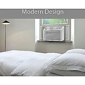 LG 5,000 BTU Window Air Conditioner, 115V, AC Window Unit Cools 150 Sq.Ft. (10' x 15' Room Size), Perfect for Bedrooms, Quiet AC with 2 Cooling & Fan Speeds, 2-Way Air Deflection, and Washable Filter