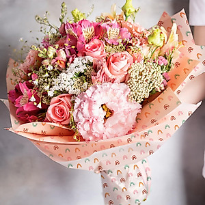 30 Pcs Rainbow Tissue Paper Cute Tissue Paper for Wrapping Gifts Pastel Tissue Paper Sheets for Packaging Gift Packing Paper Bulk for Wedding Birthday Baby Showers Christmas Festival