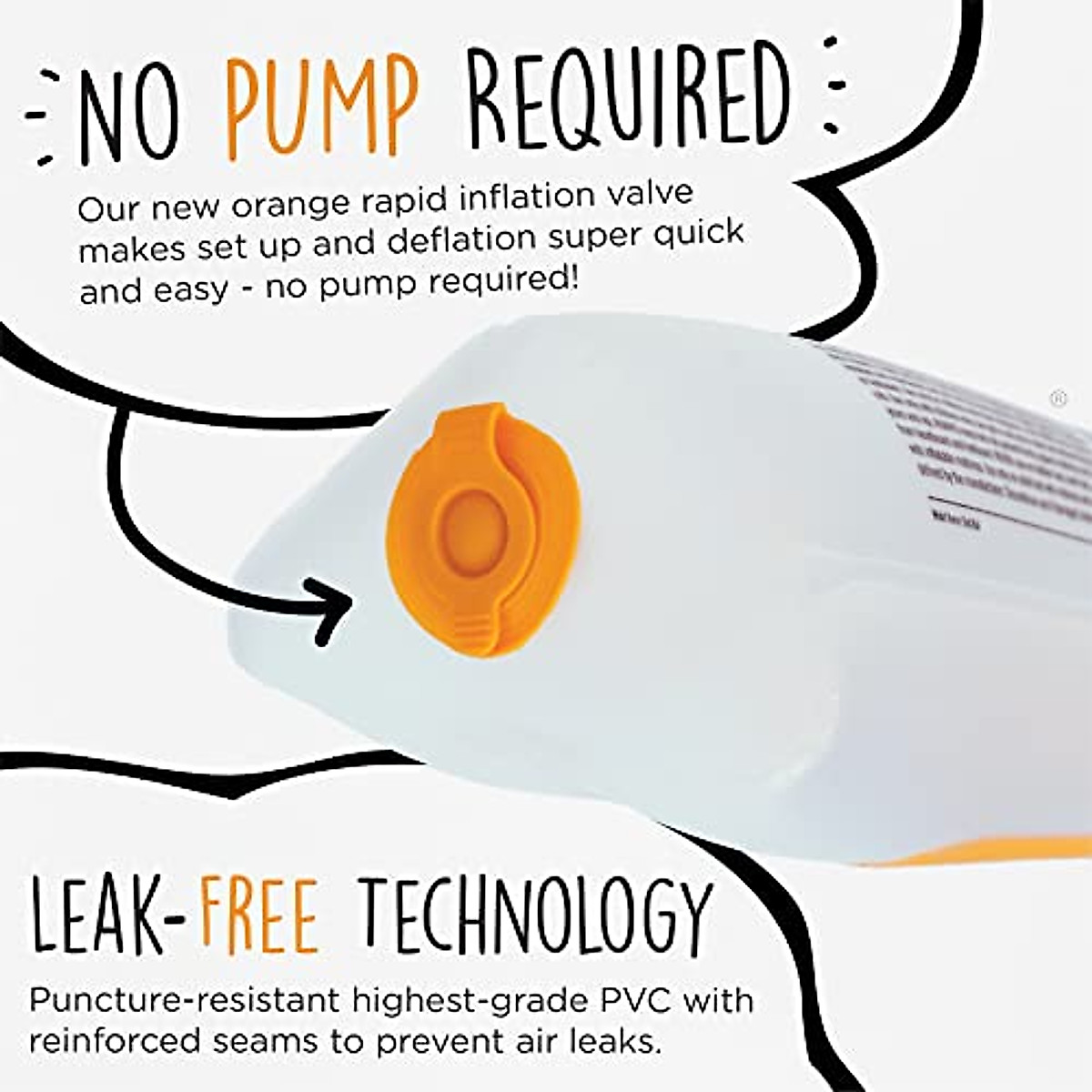 {2-Pack} Shrunks Inflatable Bed Rail for Toddlers, Kids, Adults, and Elderly | Portable Bed Bumpers for Toddlers Travel or Home | Blow Up Bed Guard Rail for Twin, Full, Queen, King Size Beds