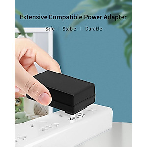 15V 3A Power Supply Adapter Charger Switching Converter Adapter, (Input AC 100V-240V, Output DC 15 Volt 3 Amp 45 Watt), Round Barrel Plug 5.5mm x 2.1mm & 2.5mm Tip Center Positive - 3.3ft Long Cord