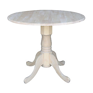 International Concepts 36-Inch Dual Drop Leaf Table, Unfinished