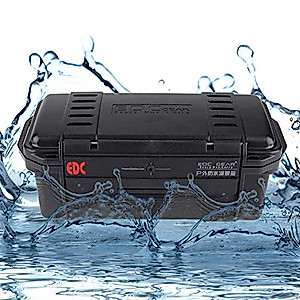 Outdoor Shockproof AntiPressure Airtight Survival Case Waterproof Container Storage Carry Box Sealed Case Fishing Carry Box (C) everyday carry waterproof box