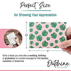 OUTSHINE Blank Notecards and Envelopes Set in Cute Storage Box - 48 (Fruit) 3.5" x 5" | Bulk Blank Note cards with Envelopes for All Occasion | Small Greeting, Stationary, Birthday, Thank You Cards