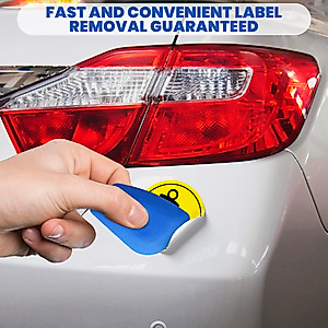 4Pcs Multi Tool Car Sticker Removal Tool - Plastic Window Sticker Remover for Cars Hard Plastic Blade Scrapers for Cleaning Tool - Household Supplies Plastic Sticker Tool Sticker Scraper for Cleaning