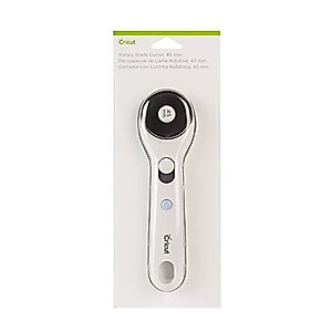 Cricut Rotary Cutter - Rotary Cutter for Fabric, Sewing and Quilting Projects - Compatible For Both Right- and Left-Handed Use - [45mm]