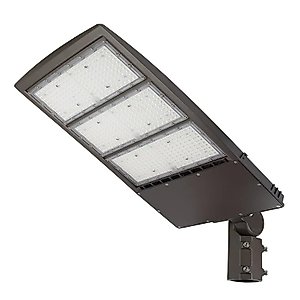 OSTEK 450W LED Parking Lot Light with Slip Fitter Mount, 5000K 63000Lm(140lm/w) Shoebox Light IP65 Waterproof Outdoor Street Area Light, Commercial Outdoor Lighting 100-277V ac, UL&DLC Listed