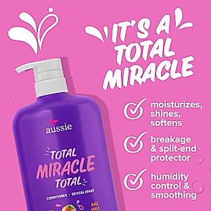 Aussie For Damage â Paraben-Free Total Miracle Conditioner w/Apricot, 30.4 fl oz/bottle (4 Count)