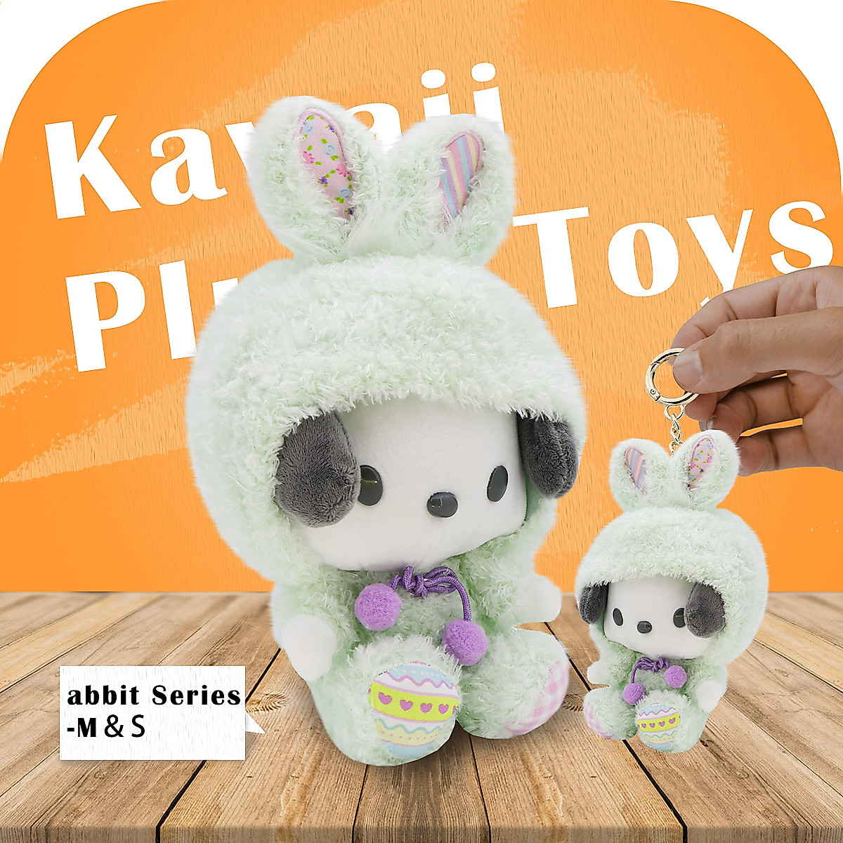 COAQAC Kawaii Cartoon Bunny Cross-Dressing Series Plush,Rabbit Stuffed Cute Soft Doll Toys, Plush Pillow Stuffed Animals Toy Birthday Gifts for Girls Kids